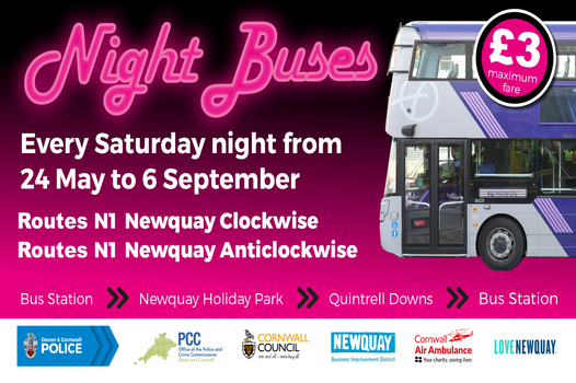 Newquay's Night Bus - Love Newquay